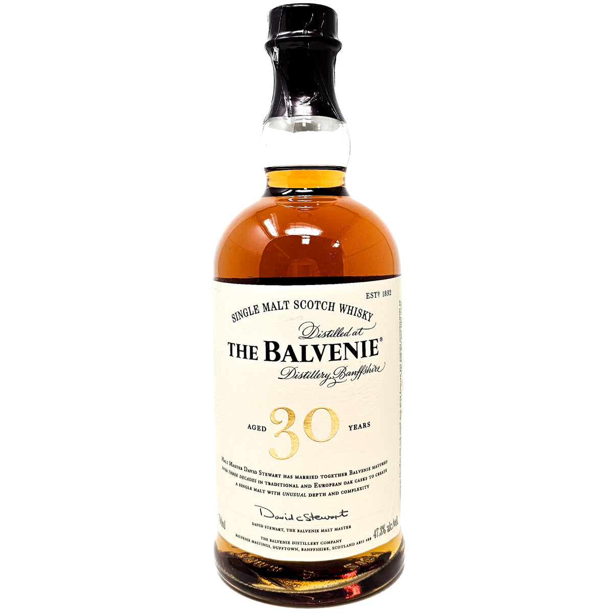Balvenie 30 Yr Single Malt Scotch Whisky - Award-Winning, Rare