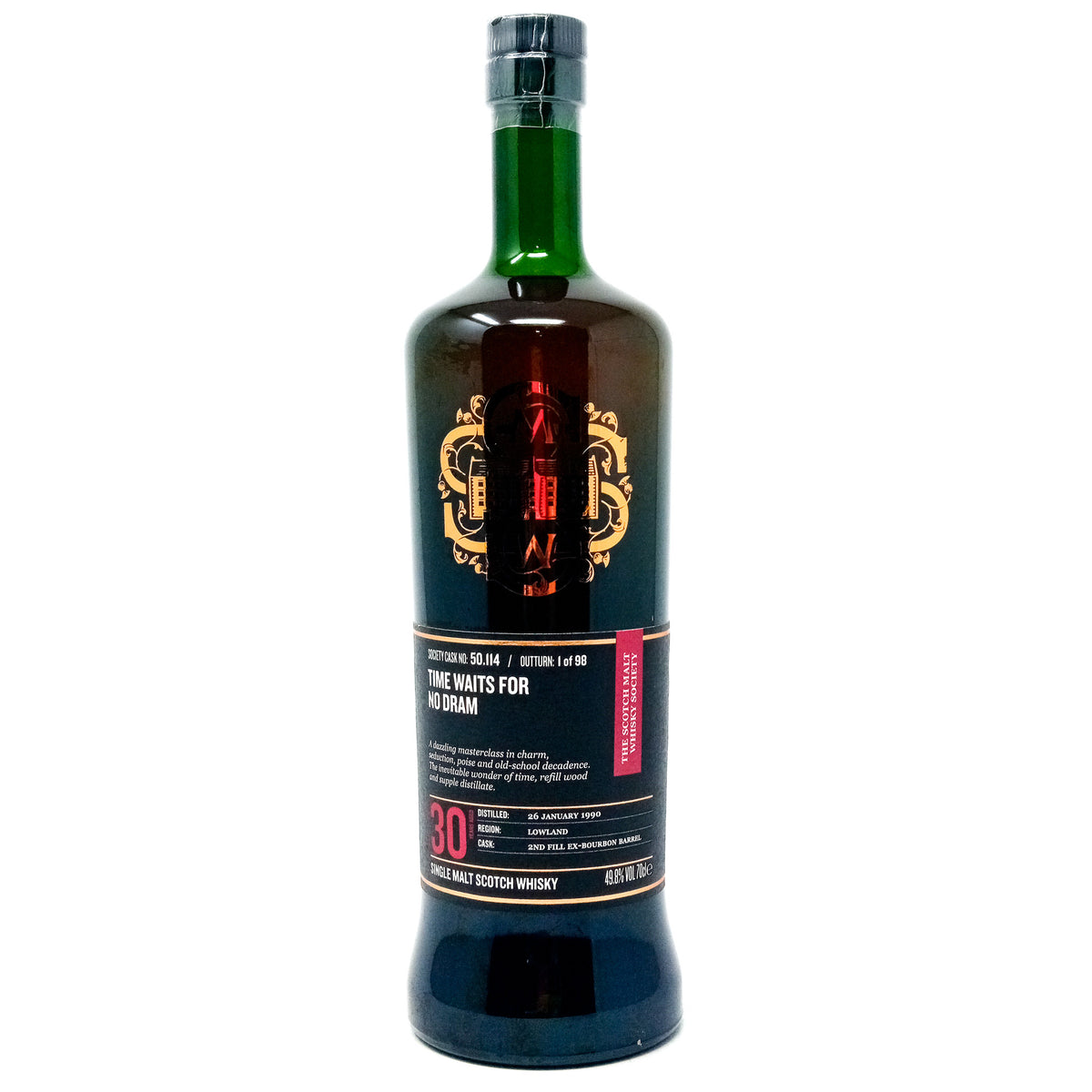 Bladnoch 1990 30 Year Old SMWS 50.114 Single Malt Scotch Whisky, 70cl,