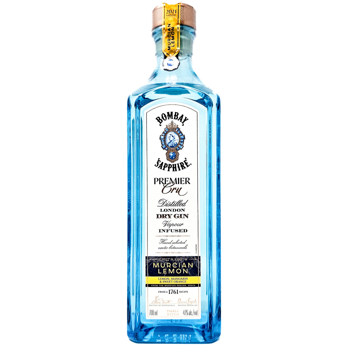 Bombay Sapphire Murcian Lemon Gin 70cl, 47% ABV