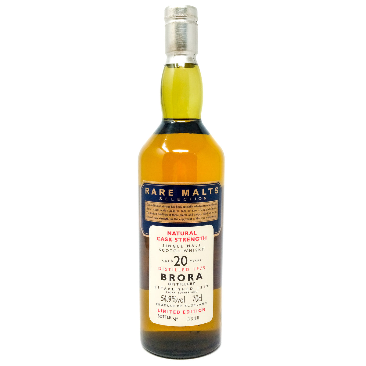 Brora 1975 20 Year Old Rare Malts Selection Cask Strength Single Malt