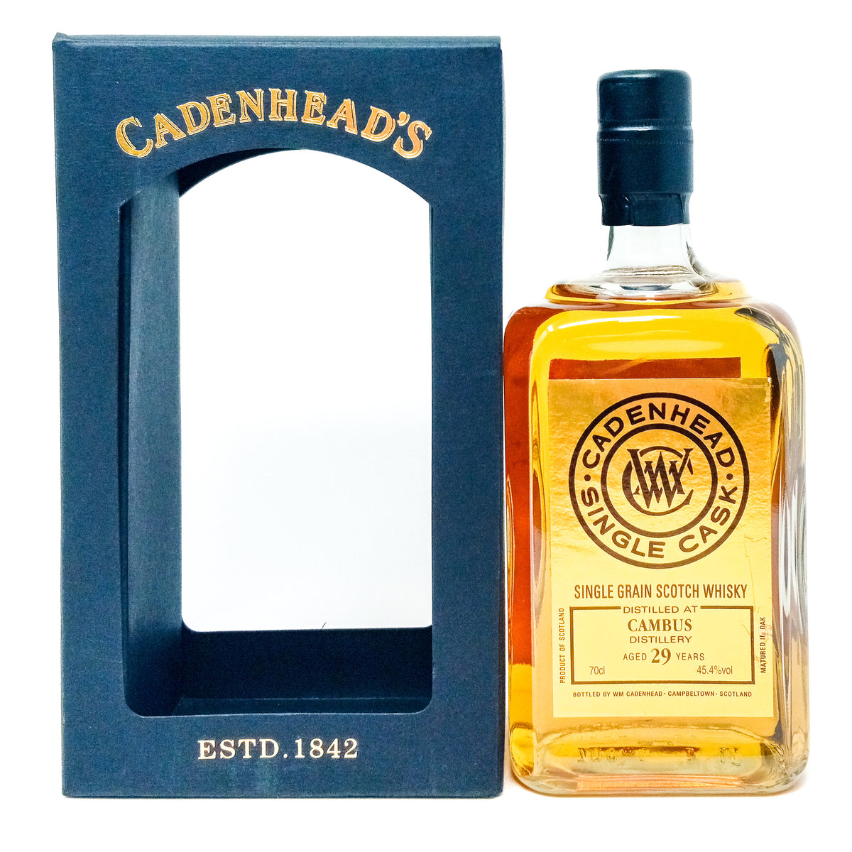 Cambus 1988 29 Year Old Cadenhead's Single Grain Scotch Whisky 70cl, 4