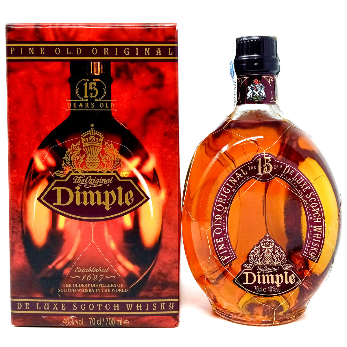 Dimple 15 Year Old Blended Scotch Whisky, 70cl, 40% ABV — Old and Rare ...