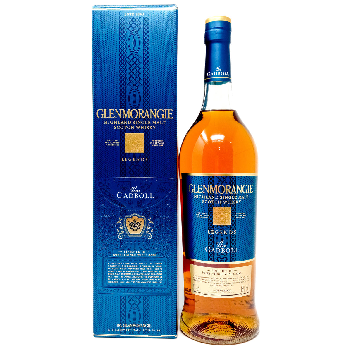 Glenmorangie - Cadboll Single Malt Scotch Whisky 1L, 43% ABV