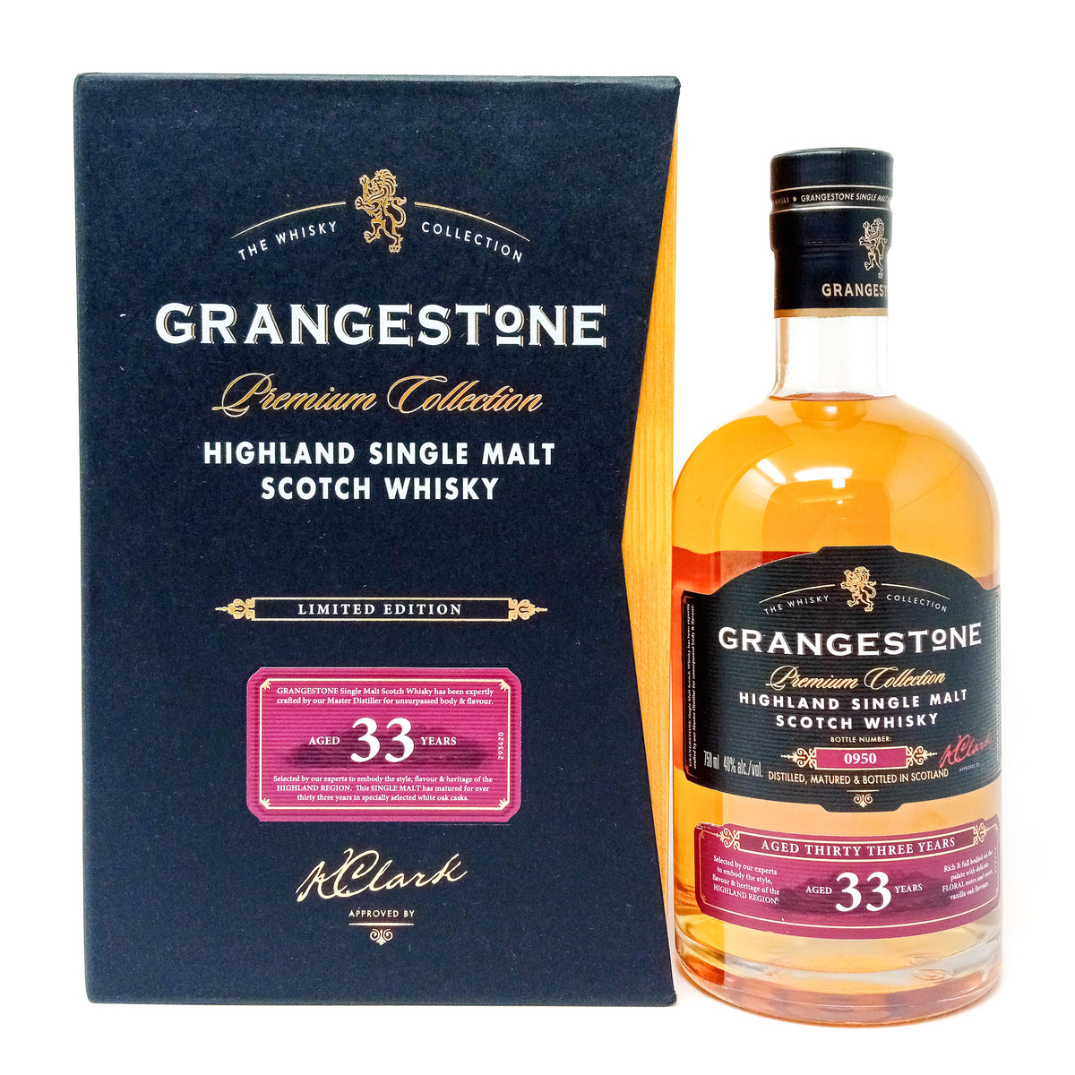 Grangestone 33 Year Old Premium Collection Highland Single Malt Scotch