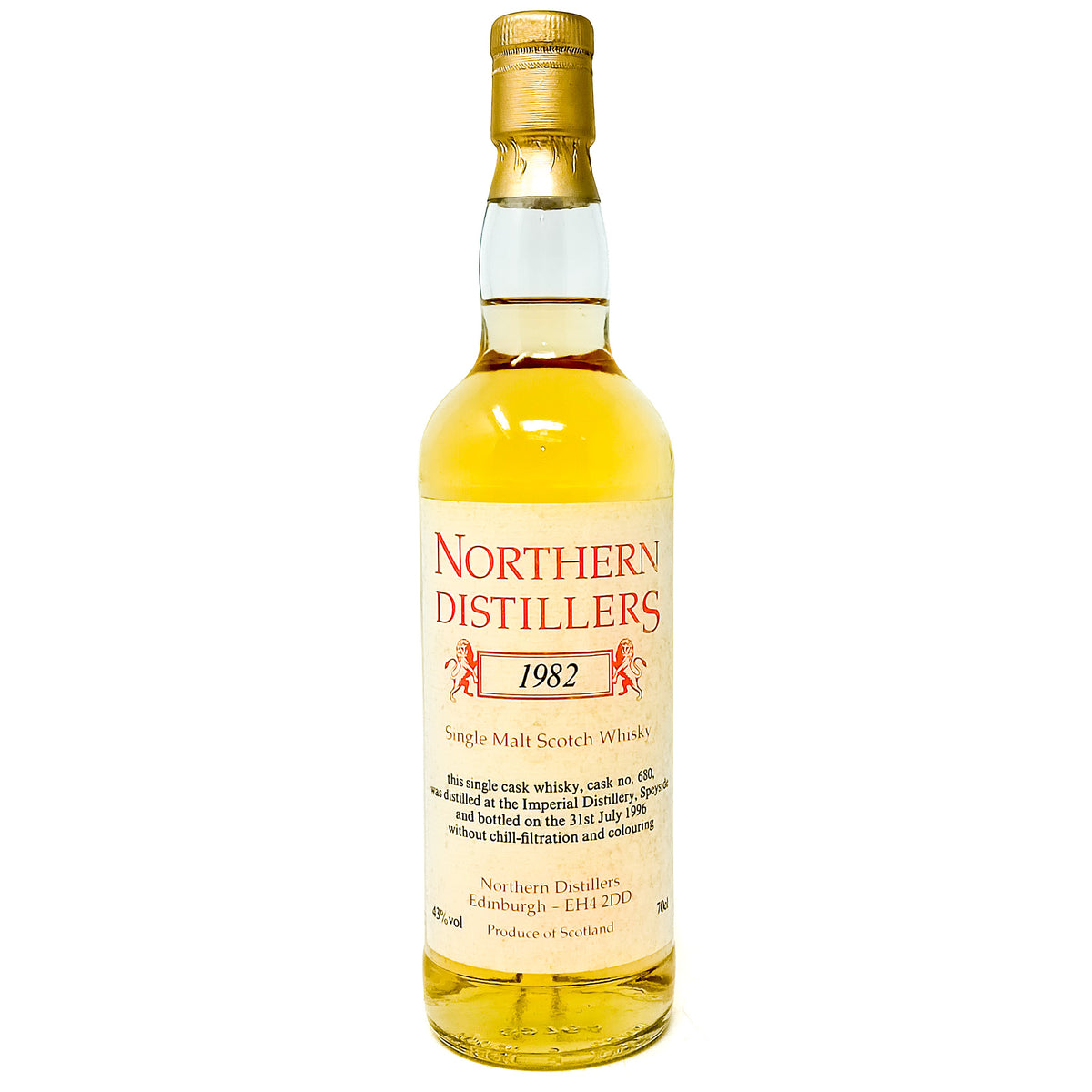 Imperial 1982 Northern Distillers Single Malt Scotch Whisky, 70cl, 43%
