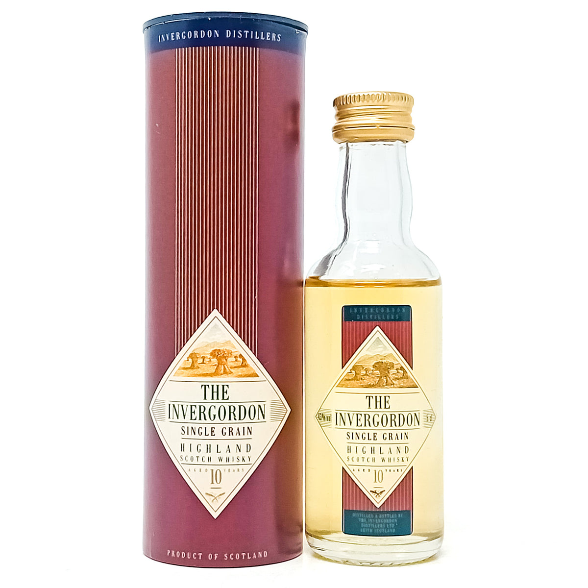 The Invergordon 10 Year Old Single Grain Highland Scotch Whisky, Minia