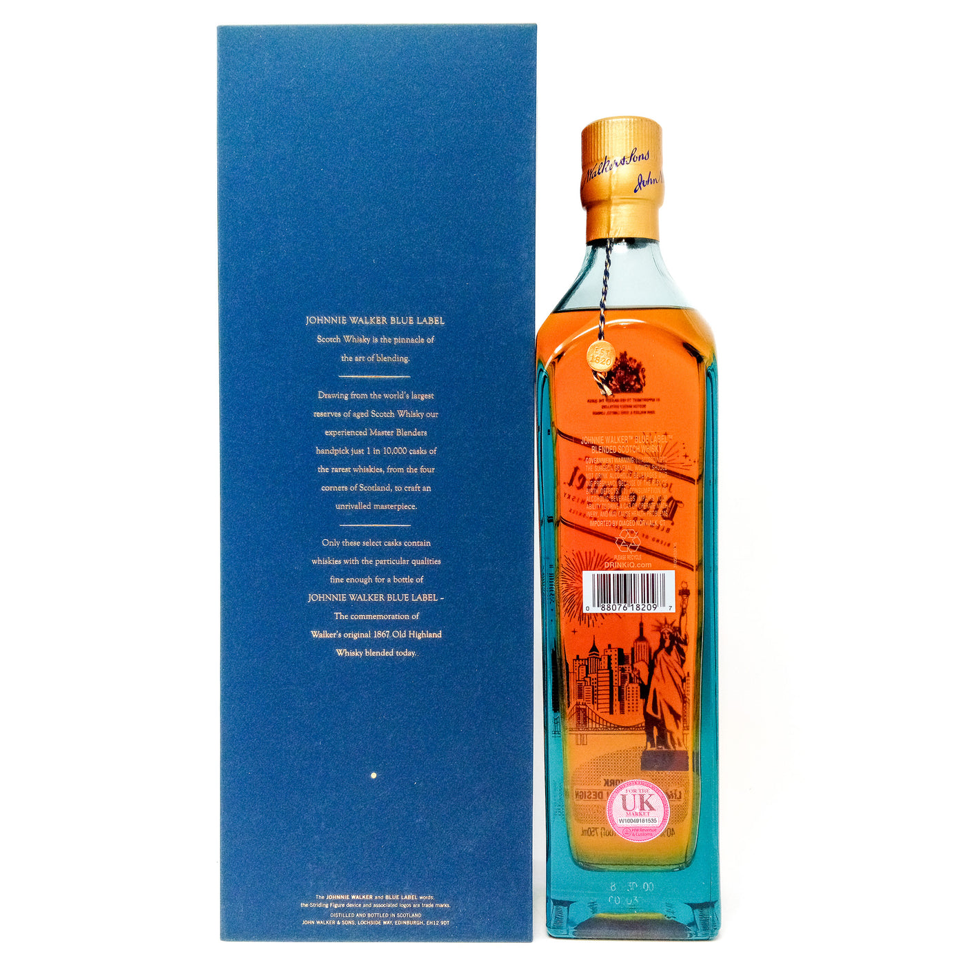 Johnnie Walker Blue Label New York Limited Edition DesignBlended Scotc