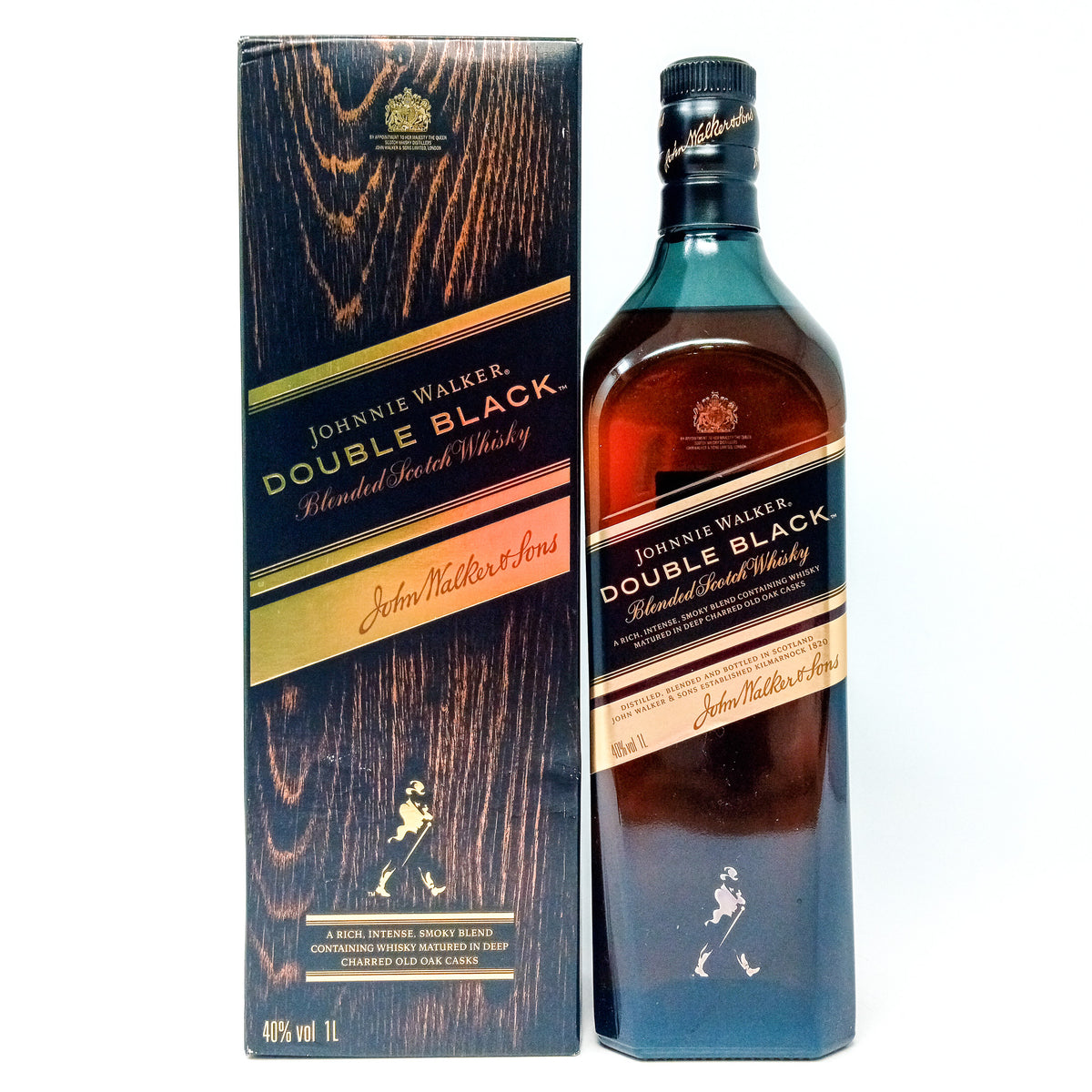 Johnnie Walker Double Black Limited Edition Blended Scotch Whisky, 1L,