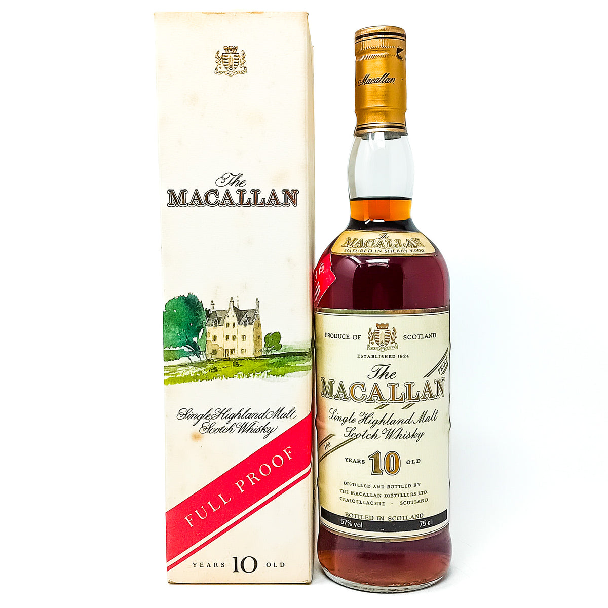 Macallan 10 Year Old 100° Proof Single Malt Scotch Whisky, 75cl, 57% A