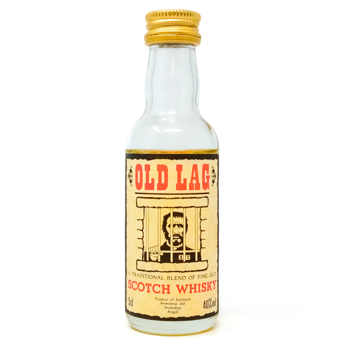 Old Lag Inverary Jail Blended Scotch Whisky, Miniature, 5cl, 40% ABV