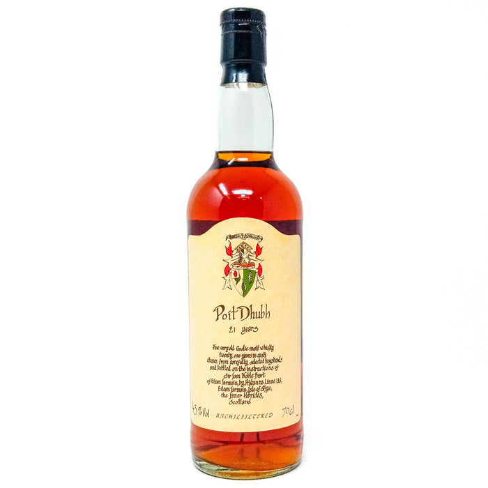 Poit Dhubh 21 Year Old Blended Malt Whisky 70cl, 43% ABV