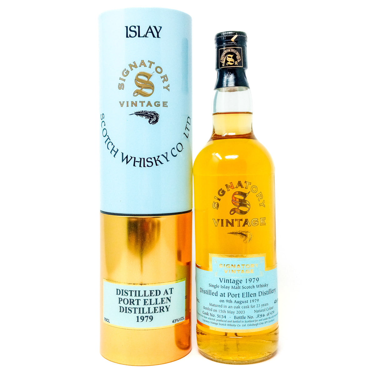 Port Ellen 1979 23 Year Old Signatory Vintage Cask no. 5154 Single Mal