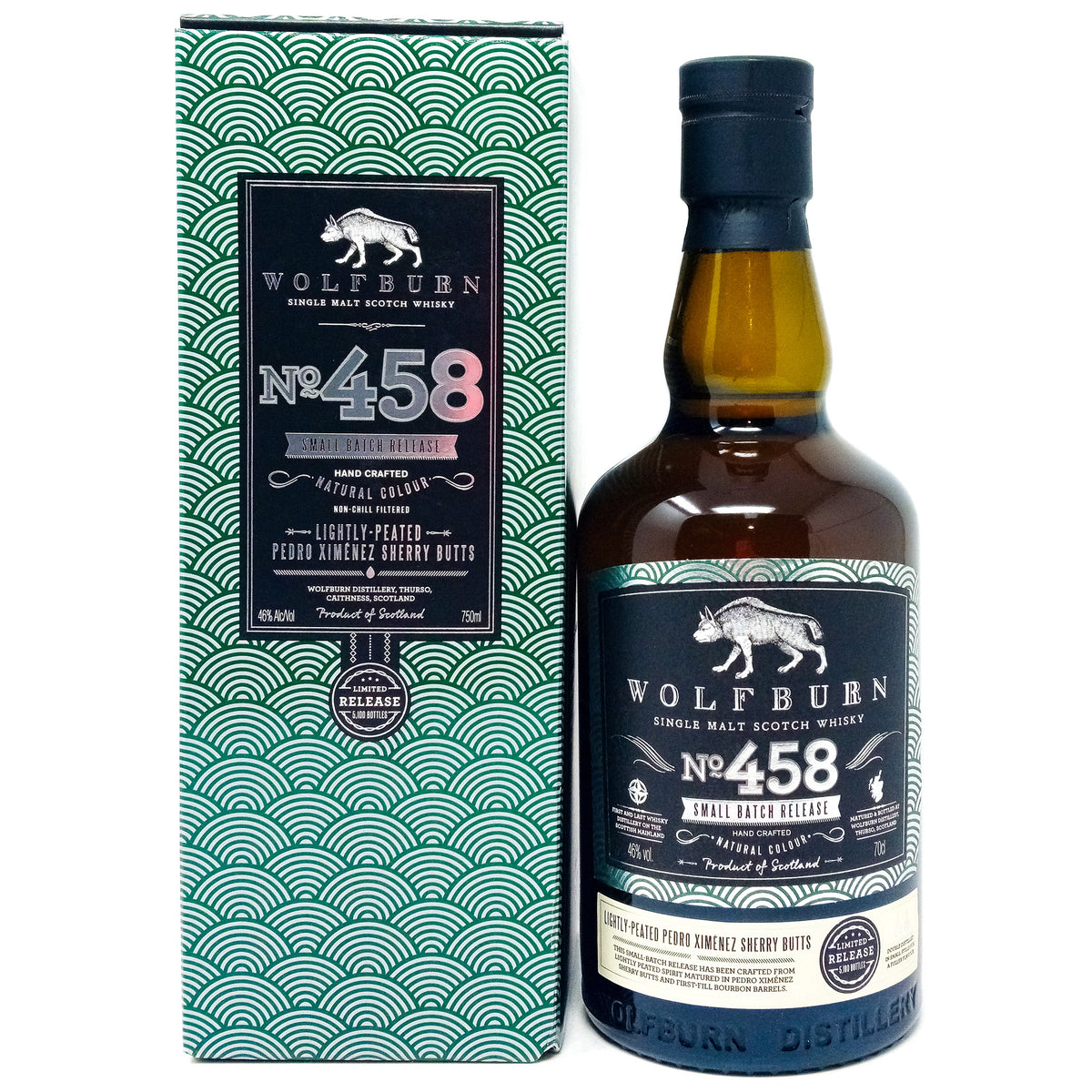 Wolfburn No.458 Small Batch Single Malt Scotch Whisky, 70cl, 46% AB