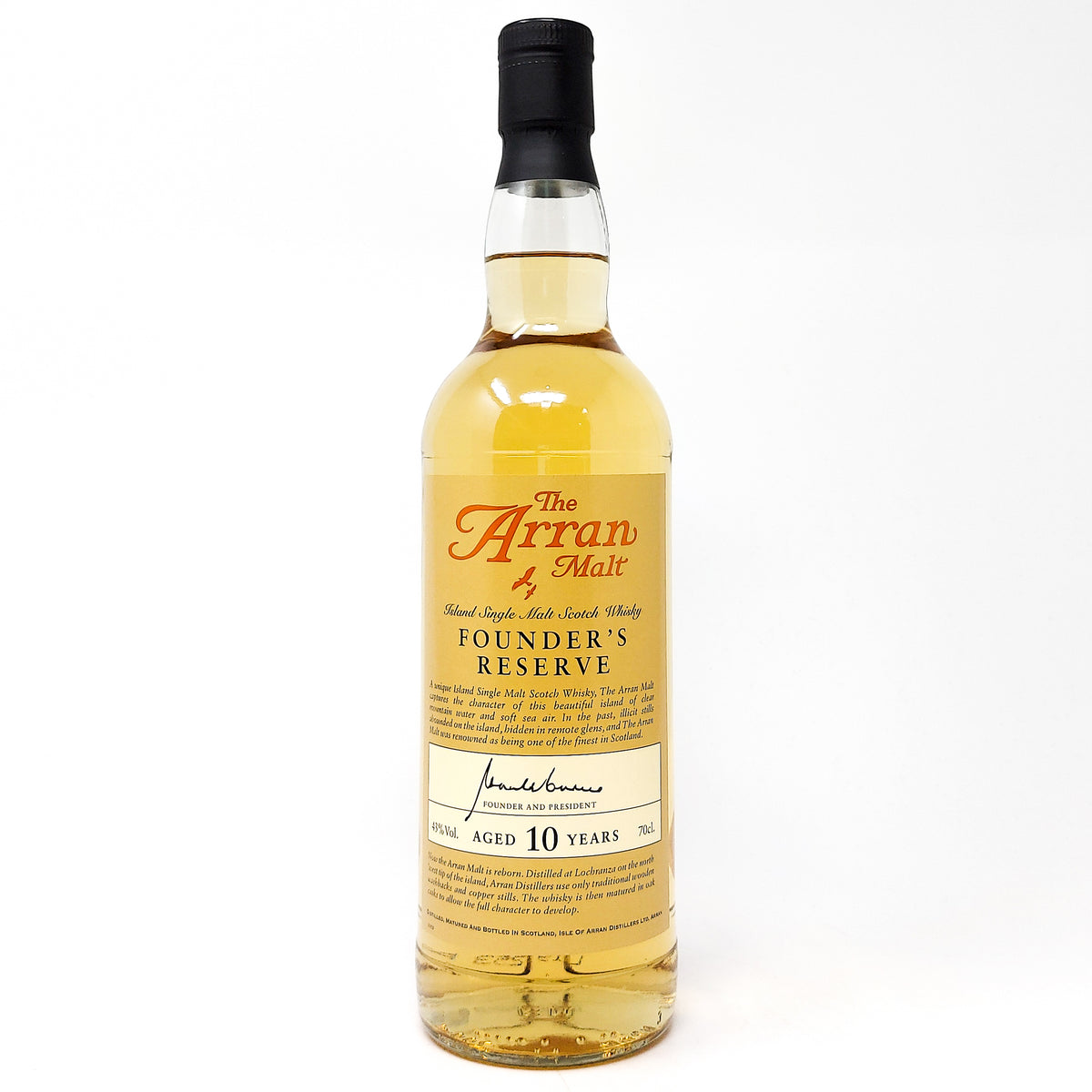 Arran Founder’s Reserve 10 Yr Single Malt – Rare