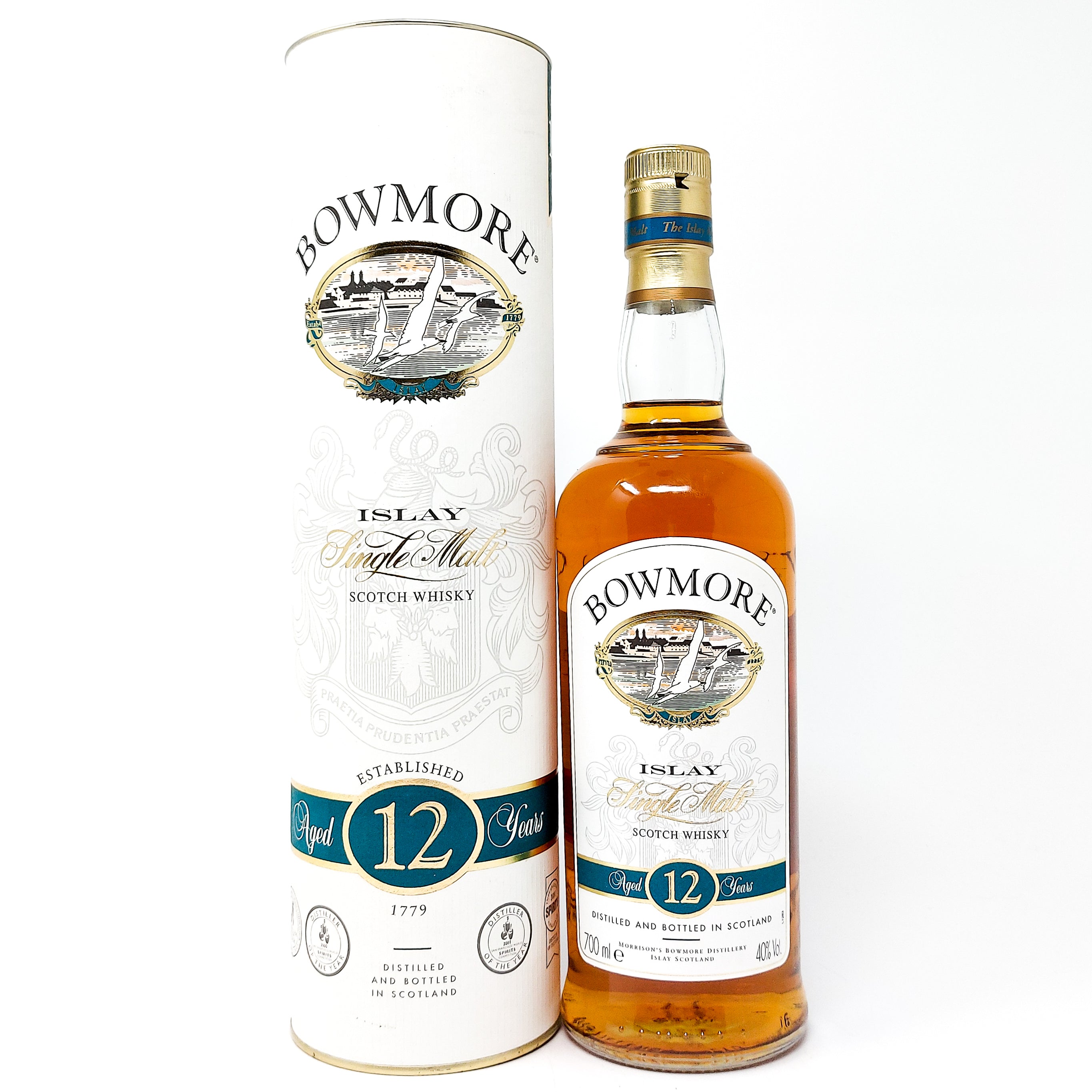 Bowmore 12 Year Old Single Malt Scotch Whisky, 70cl, 40% ABV — Old and ...