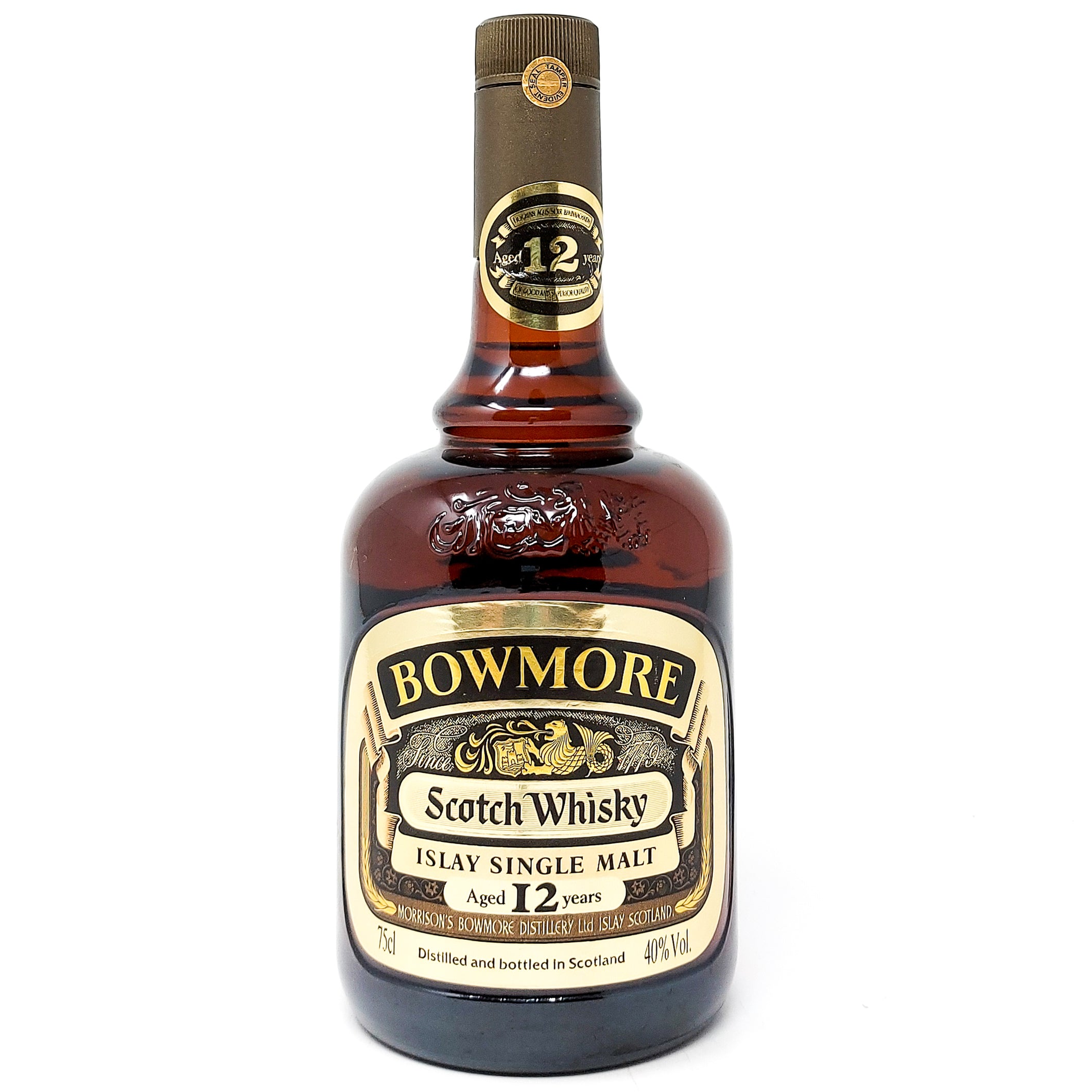 Bowmore 12 Year Old Dumpy Bottle Whisky - Rare Collectible 75cl