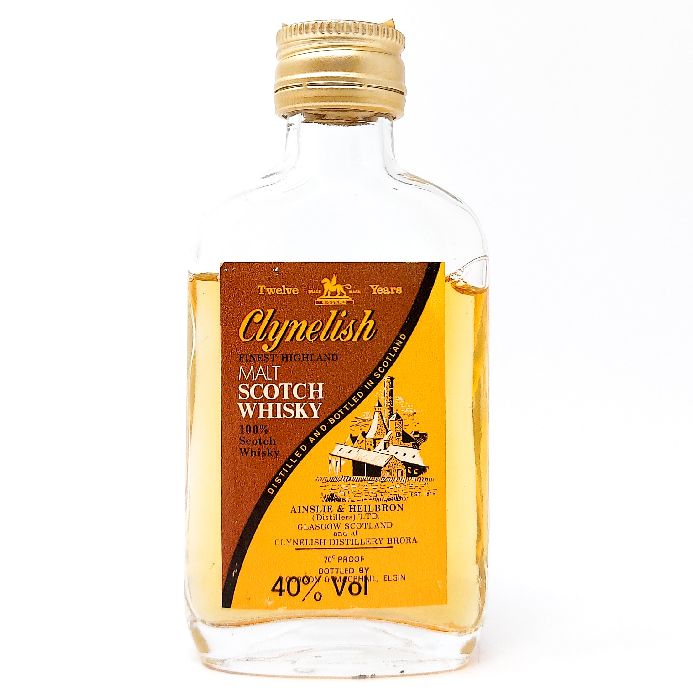 Clynelish 12 Year Old Single Malt Scotch Whisky, Miniature, 5cl, 40% A ...