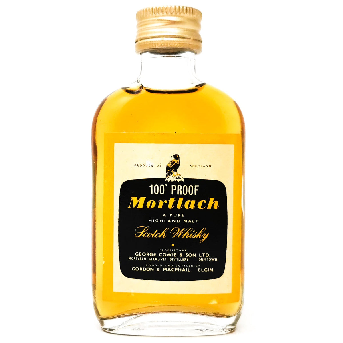 Mortlach 100° Proof Single Malt Miniature | Old and Rare