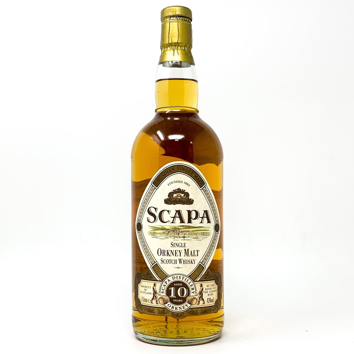 Scapa 10 YO Single Malt Scotch Whisky 1L - Rare Find